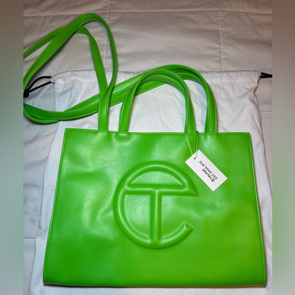 Telfar | Bags | Telfar Highlighter Green Shopping Bag Medium | Poshmark